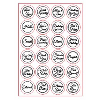 [CD2754] 透明印章圖章+刀模 圓標話語 TB00G TV06 | 蝦皮購物