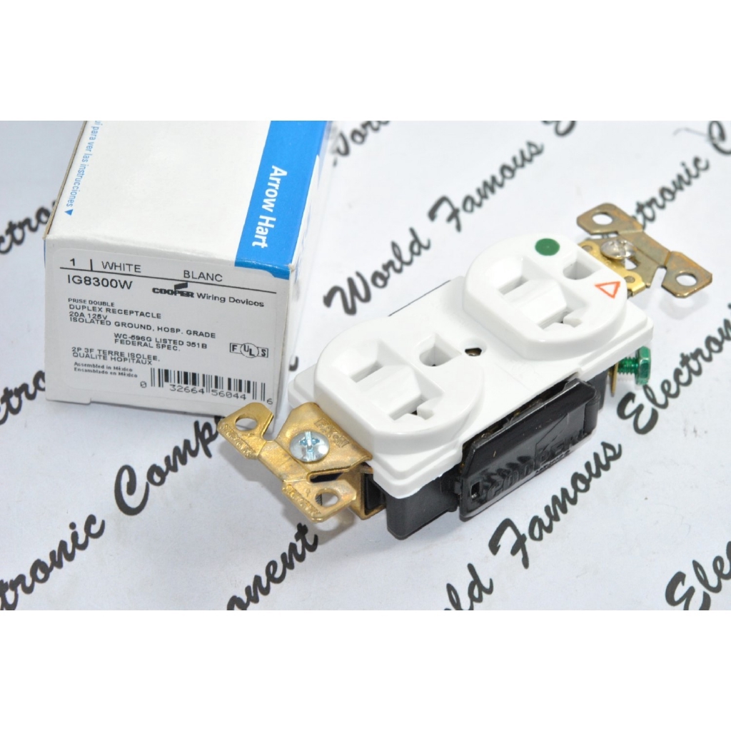 美國 EATON COOPER IG8300W IG8300 125V 20A 獨立接地 白色 醫療級插座 BSMI | 蝦皮購物