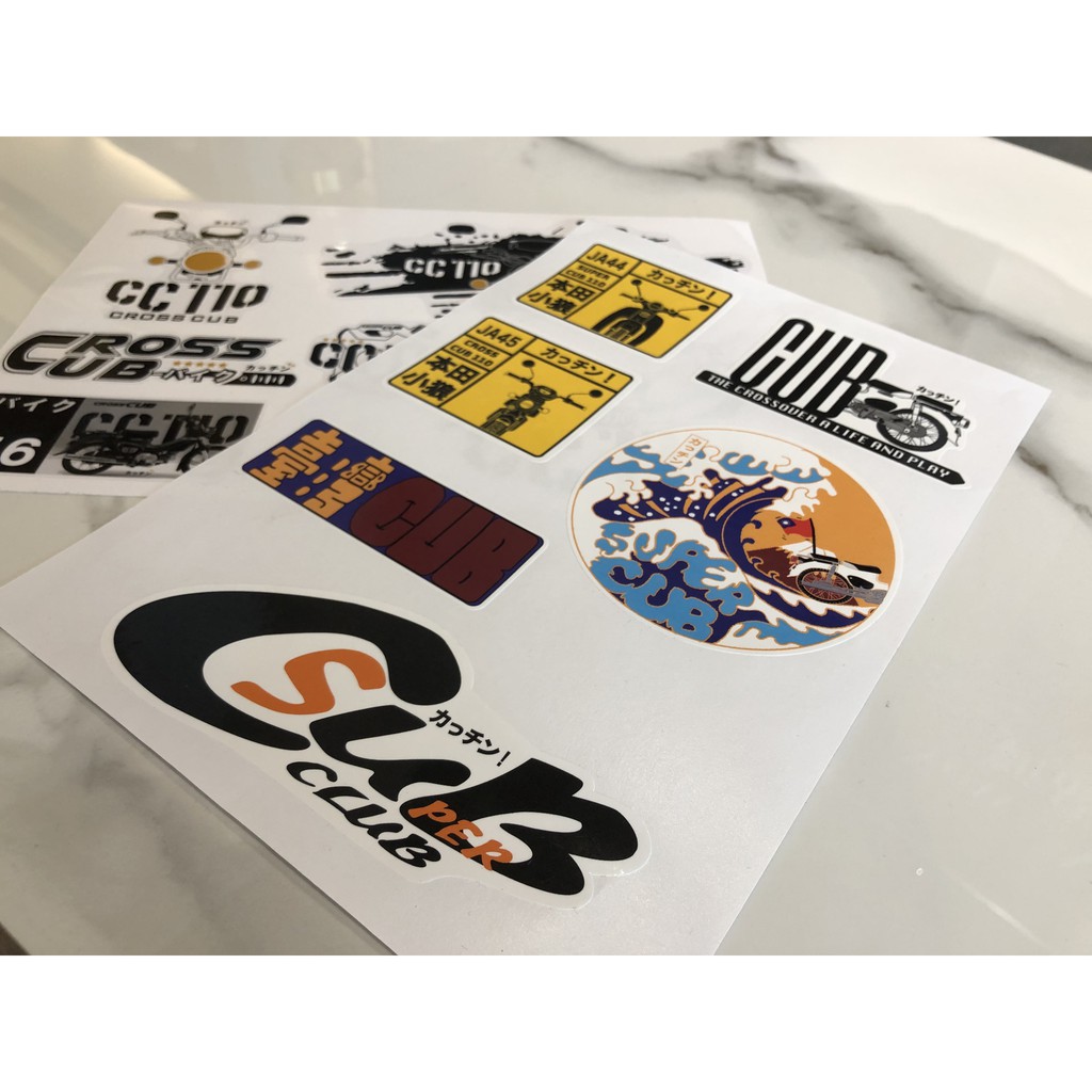 Honda Super Cub / Cross Cub 貼紙 | 蝦皮購物