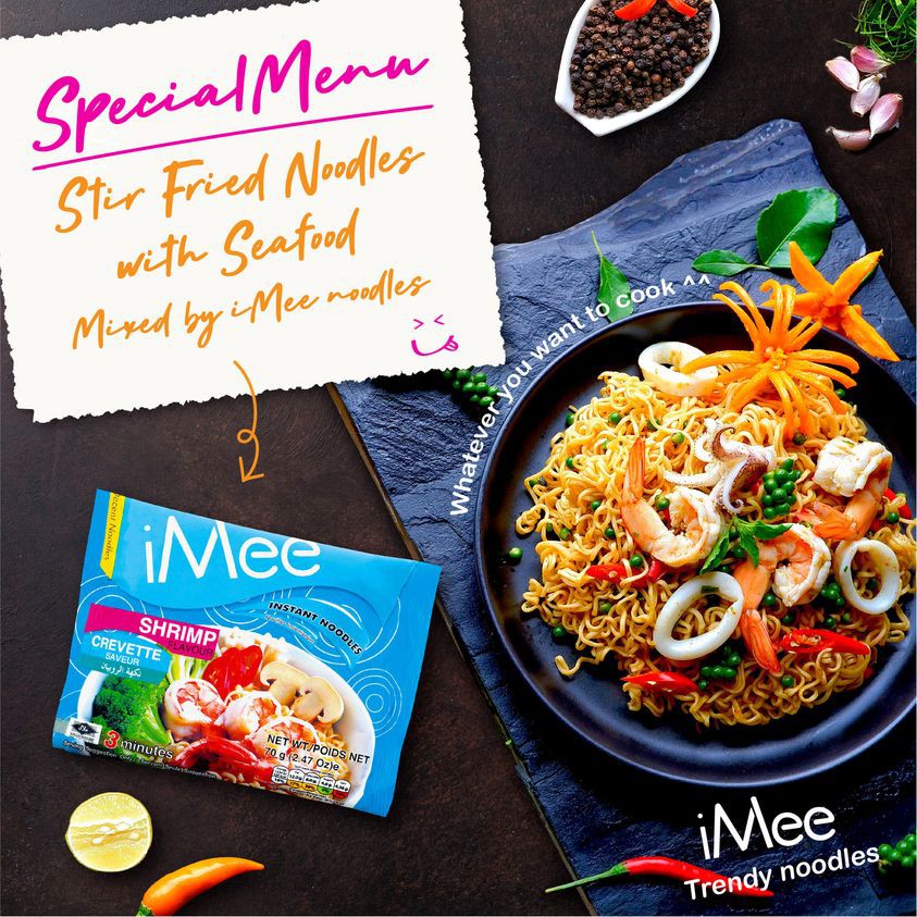 泰國iMee愛覓麵泰式鮮蝦風味麵(袋)350g(70g*5入) | 蝦皮購物