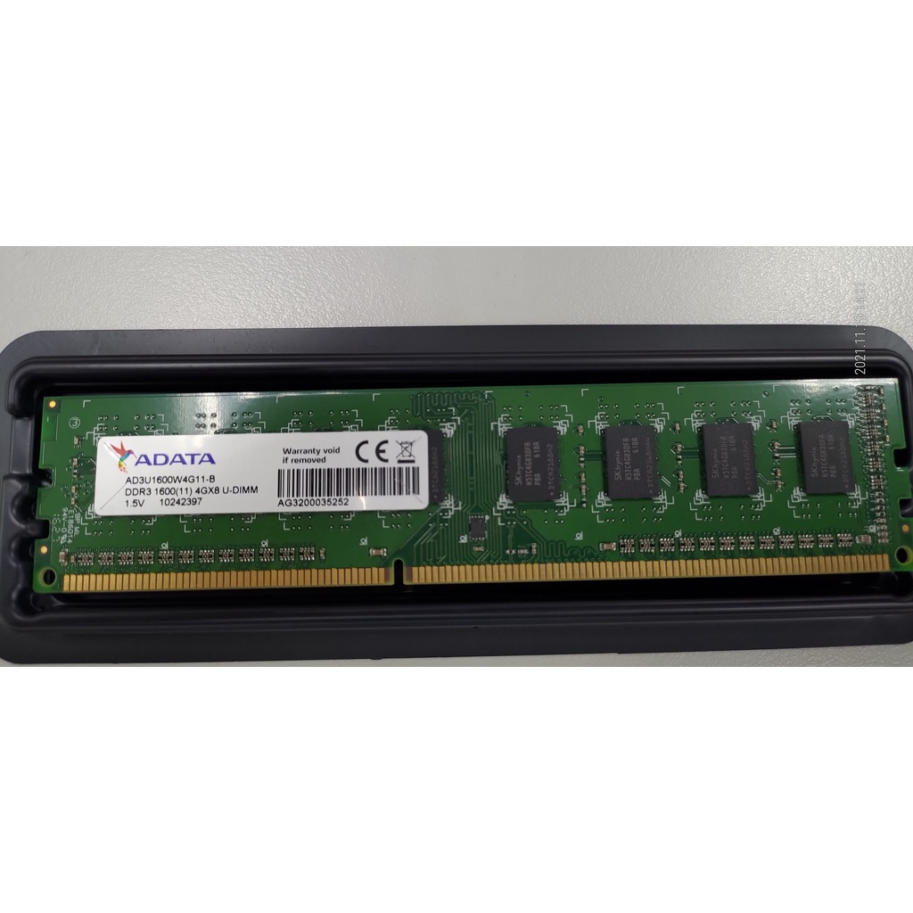 威剛 ADATA DDR3 1600 4GB 單面AD3U1600W4G11-B 終生保固 記憶體 | 蝦皮購物