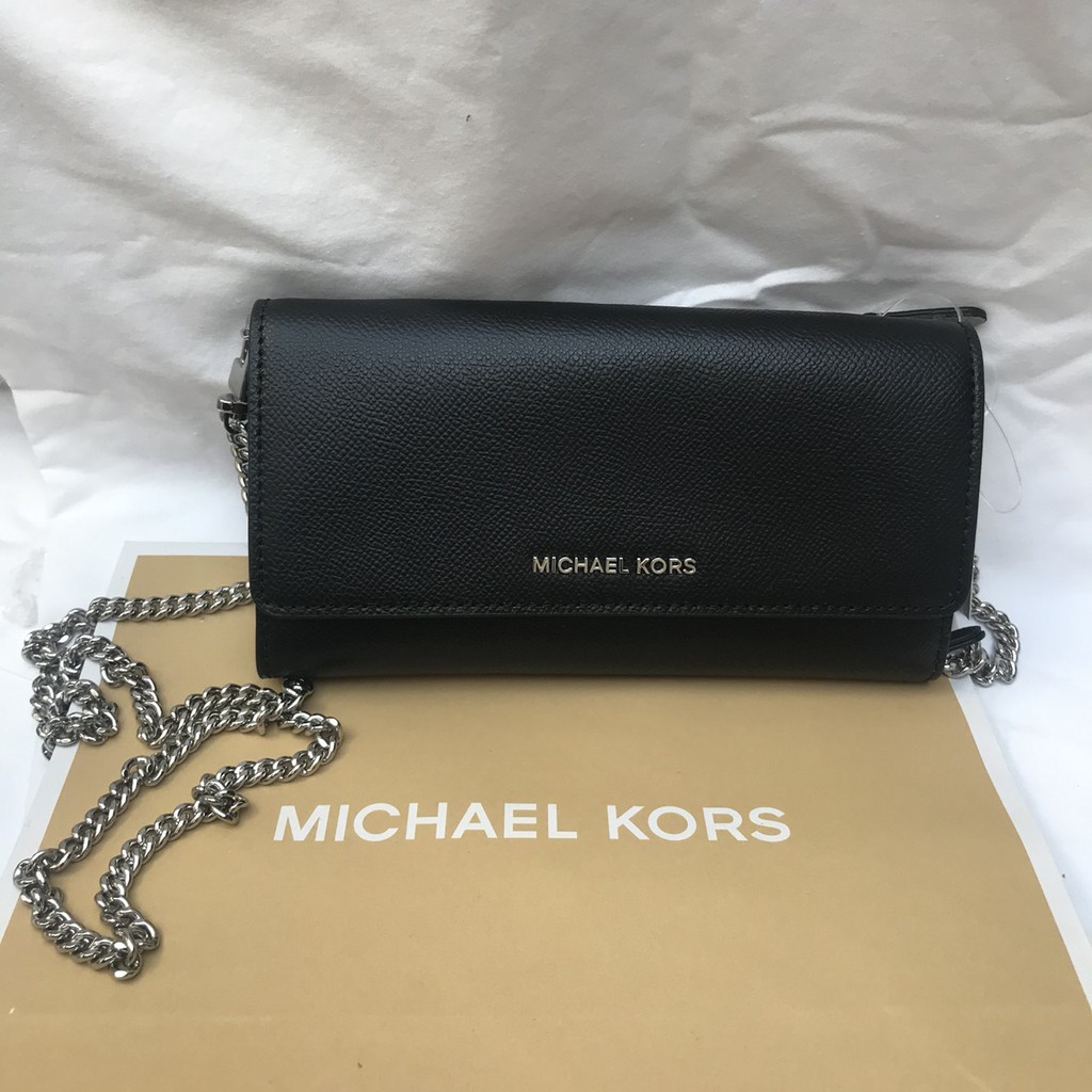 MICHAEL KORS mk 皮革鍊條WOC包 MK 練包 側背包 斜背包 小包 輕便 | 蝦皮購物