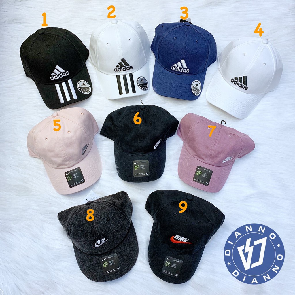 帝安諾-ADIDAS CAP NIKE 經典三線 刺繡 老帽 鴨舌帽 黑DU0196 ／ 白DU0197 | 蝦皮購物