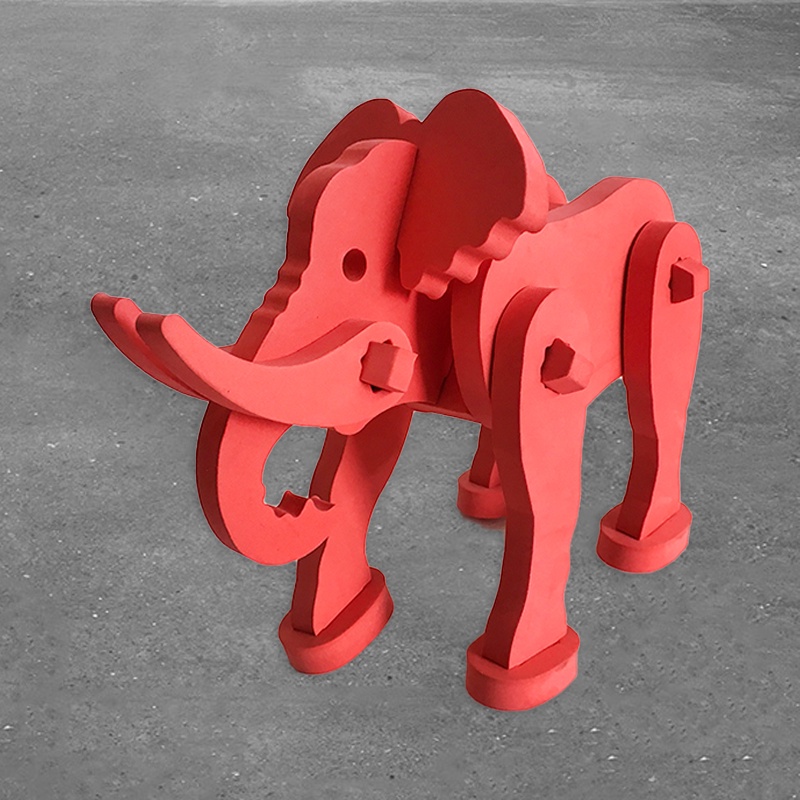 【QMAT OUTLET】立體拼圖-大象【全新NG品】台灣製 | 蝦皮購物