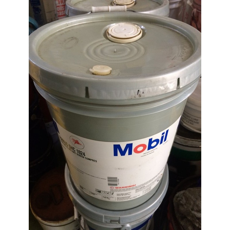 【MOBIL 美孚】Rarus SHC 1024 OIL、VG-32、合成碳氫空氣壓機油、18.9公升【全合成空壓機油】 | 蝦皮購物