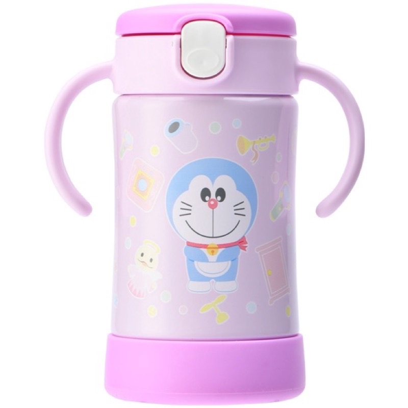 Richell 利其爾Doraemon 不鏽鋼水壺 紫色 300ml 全新未拆封 | 蝦皮購物
