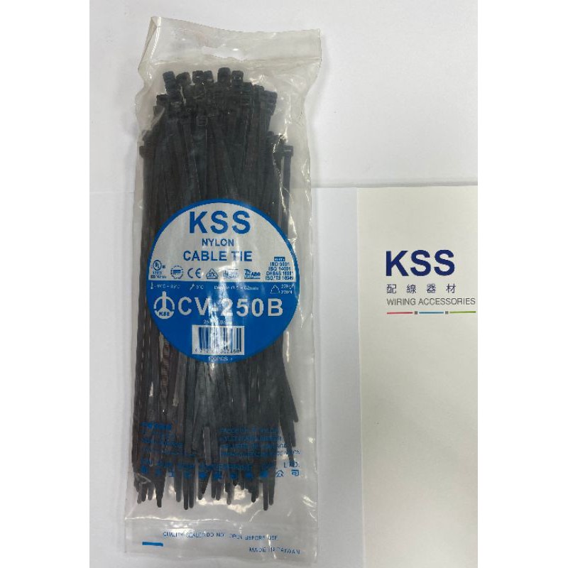 KSS 凱士士束帶 紮線帶 尼龍束帶 紮線帶 水電 現貨 CV-250 CV-250B CV-300S CV-300SB | 蝦皮購物