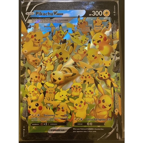 ⚓️Pokemon 寶可夢卡牌 🎀 國際版 美版🇺🇸 神奇寶貝 PTCG 25週年 皮卡丘V-union 大卡 | 蝦皮購物