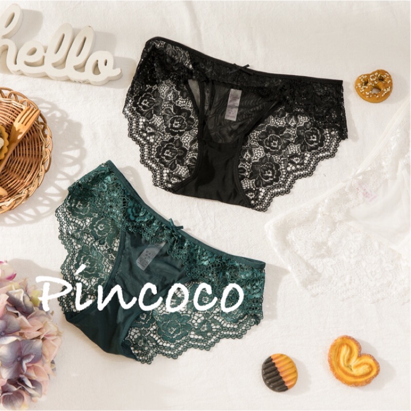 Pincoco 現貨 台灣出貨 超美推薦~微性感復古蕾絲內褲，三角褲（S~XL) N051 | 蝦皮購物