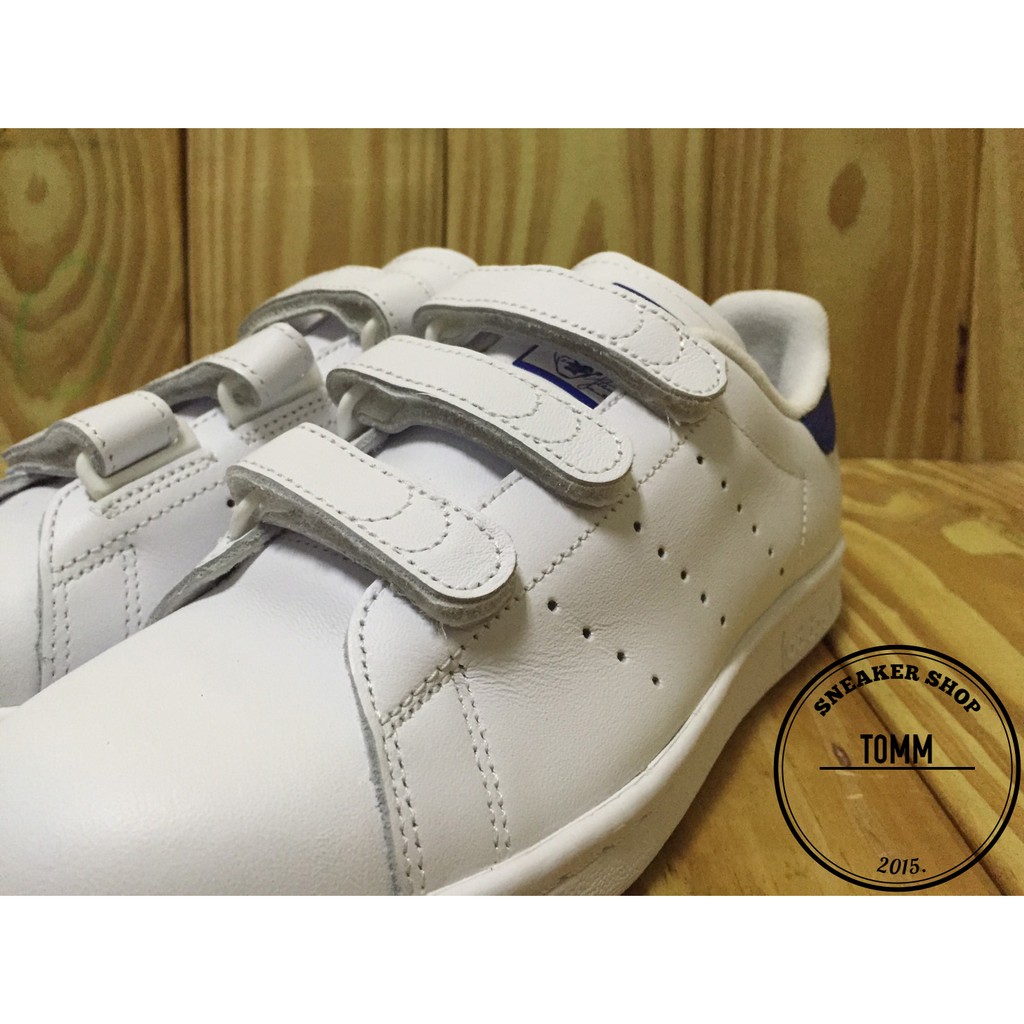 【Tom-m】Adidas Originals STAN SMITH CF 三葉草 藍 史密斯 魔鬼氈 S80042 | 蝦皮購物