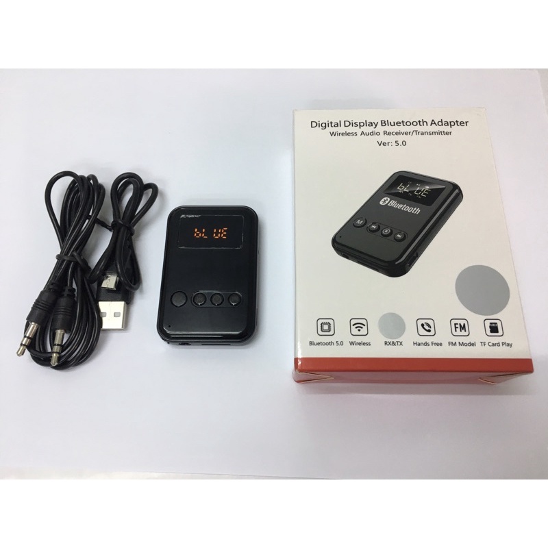 4合1 FM 藍牙接收器 藍牙5.0 AUX輸出接收 可插記憶卡 喇叭 音響 車用 點煙器 轉接器 | 蝦皮購物