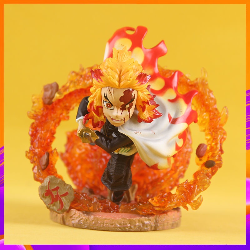 0oIp 【台灣現貨】二次元 鬼滅之刃 G5炎柱 煉獄杏壽郎 雕像 手辦 動漫模型禮物擺件 | 蝦皮購物