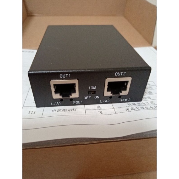 單PORT Poe 延伸器 1變2不用重拉線# poe延長#poe1分2#現貨#poe1進2出# | 蝦皮購物