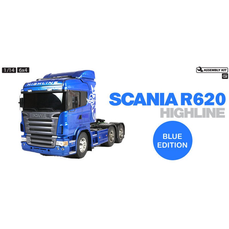 創億RC TAMIYA 56327 拖車頭 Scania R620 - 金屬藍噴漆完成版本 | 蝦皮購物