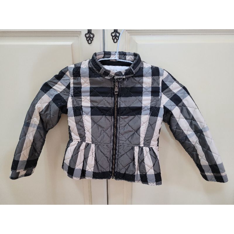 二手Burberry 經典小童格紋外套4Y 104cm | 蝦皮購物