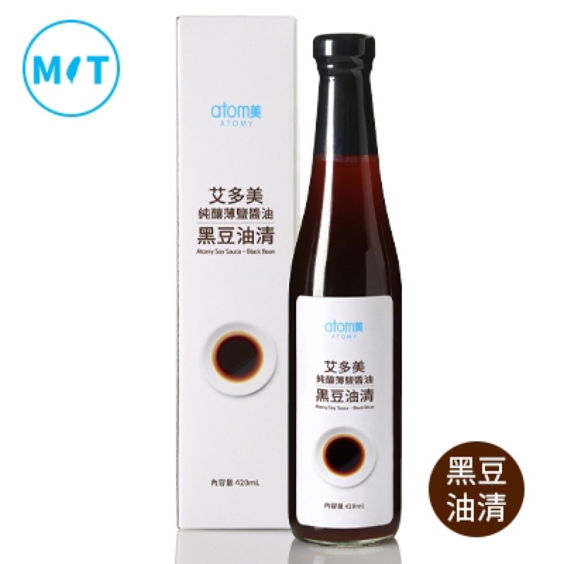 有發票 艾多美代購 Atomy 純釀薄鹽醬油-黑豆油清 (420ml) | 蝦皮購物