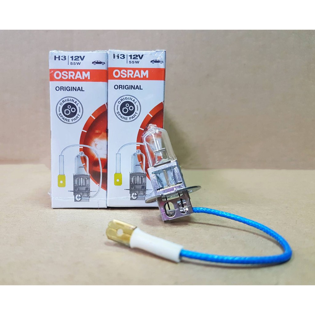 【桃寶屋】歐司朗 OSRAM H3 12V 55W 64151 霧燈泡 原廠型清光鹵素燈泡 石英燈泡 歐斯朗 大燈 車燈 | 蝦皮購物