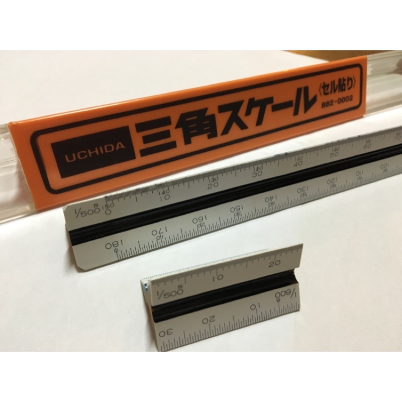 日本製內田UCHIDA 30cm 木芯三角比例尺 | 蝦皮購物