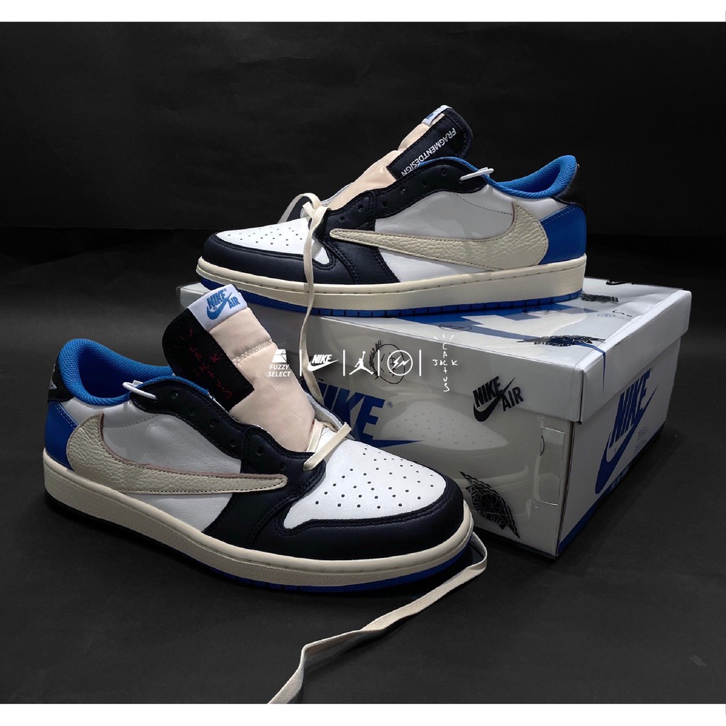 【逢甲 FUZZY】Travis Scott x Fragment x AJ1 Low 聯名 倒鉤 DM7866-140 | 蝦皮購物