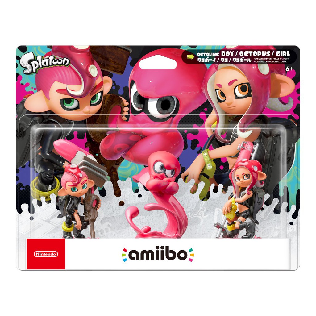 任天堂 AMIIBO NFC SWITCH NS 漆彈大作戰2 斯普拉遁2 粉色章魚 粉色女孩 男孩 SPLATOON | 蝦皮購物