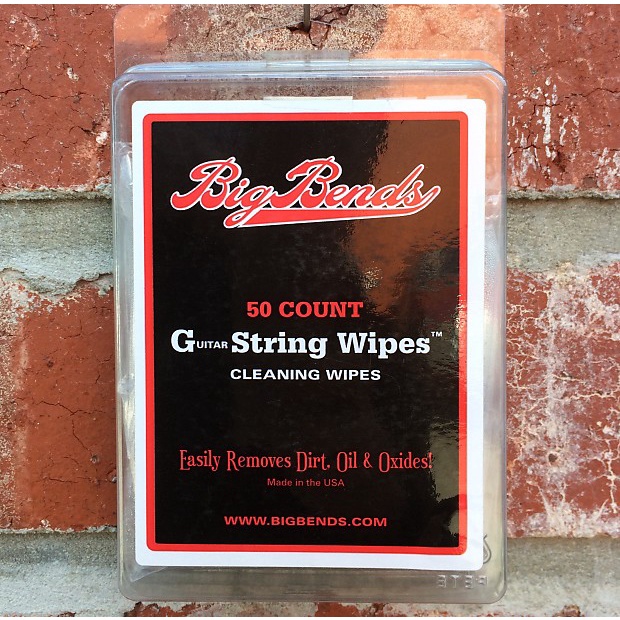 現貨 Big Bends 吉他弦保溼防鏽清潔布 美國製 Guitar String Cleaning Wipes 50入 | 蝦皮購物