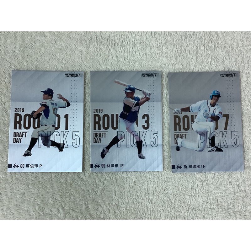 CPBL 球員卡 2019 超級選秀日 Lamigo桃猿 蘇俊璋 林澤彬 楊瑞承 特卡 中職球員卡 | 蝦皮購物