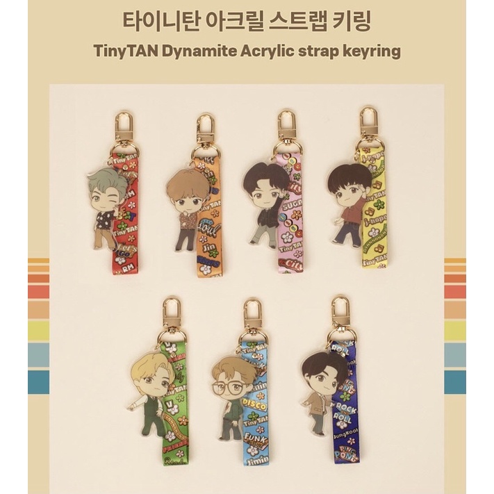 《預購》韓國代購 BTS TinyTAN X ROYCHE DYNAMITE系列 吊飾 鑰匙圈 卡套 別針 徽章 鏡子 | 蝦皮購物