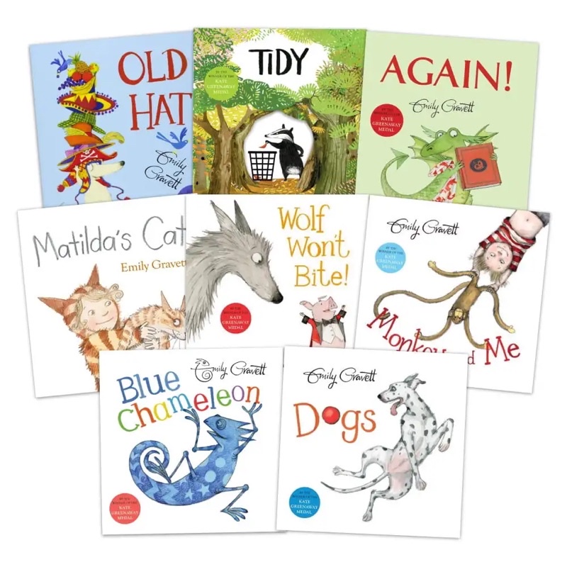 Emily Gravett 8 book collection - 艾蜜莉葛拉菲特八本繪本套書 | 蝦皮購物