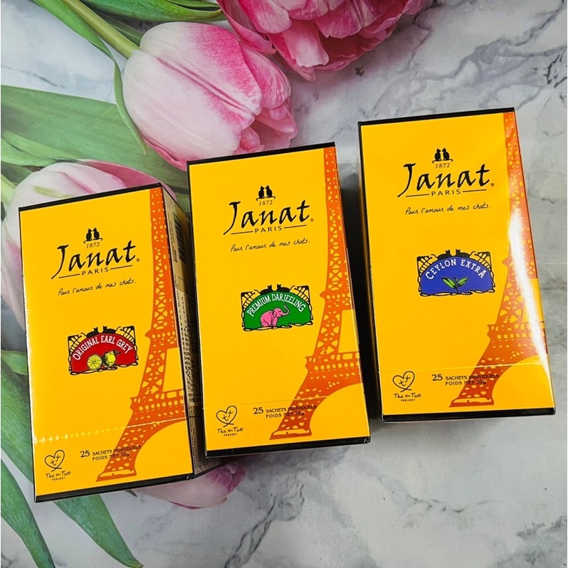日本 Janat 黑標系列茶包 25包入 特級錫蘭茶/特級大吉嶺茶/原味格雷伯爵茶/蜜桃洋梨風味茶 四種風味可選 | 蝦皮購物