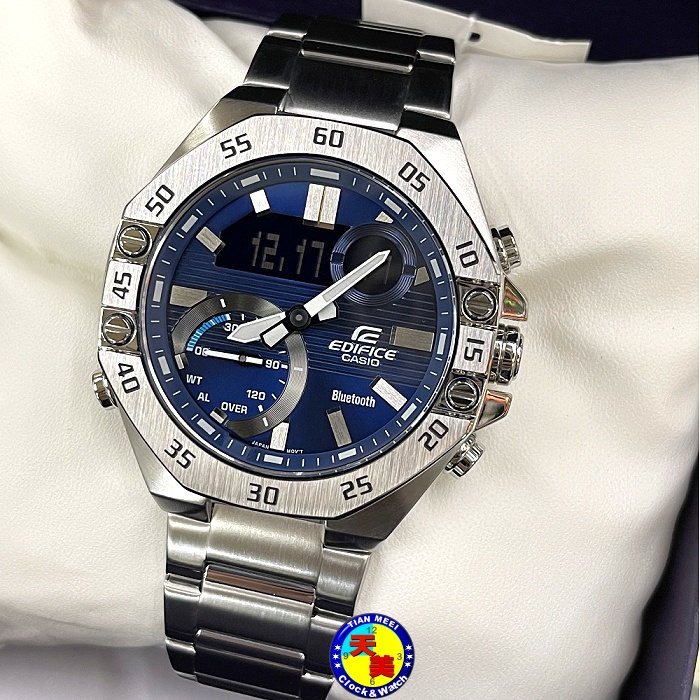 【台灣CASIO原廠公司貨】EDIFICE 藍牙雙顯錶農家橡樹 ECB-10D-2A 【天美鐘錶店家直營】GA-2100 | 蝦皮購物