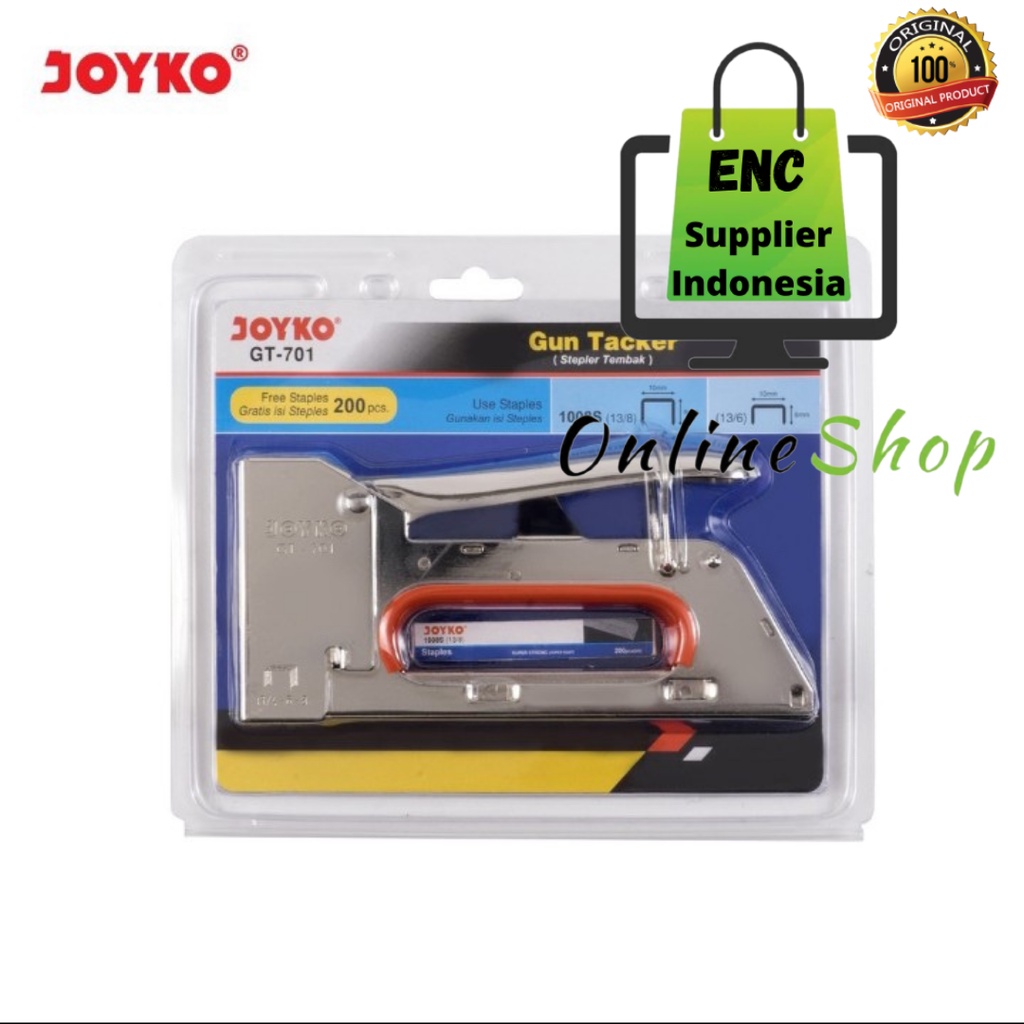 JOYKO 1pc Gun tacker GT-701 joyko 射擊訂書機工具 gt701 訂書機步進器 gt 70 | 蝦皮購物