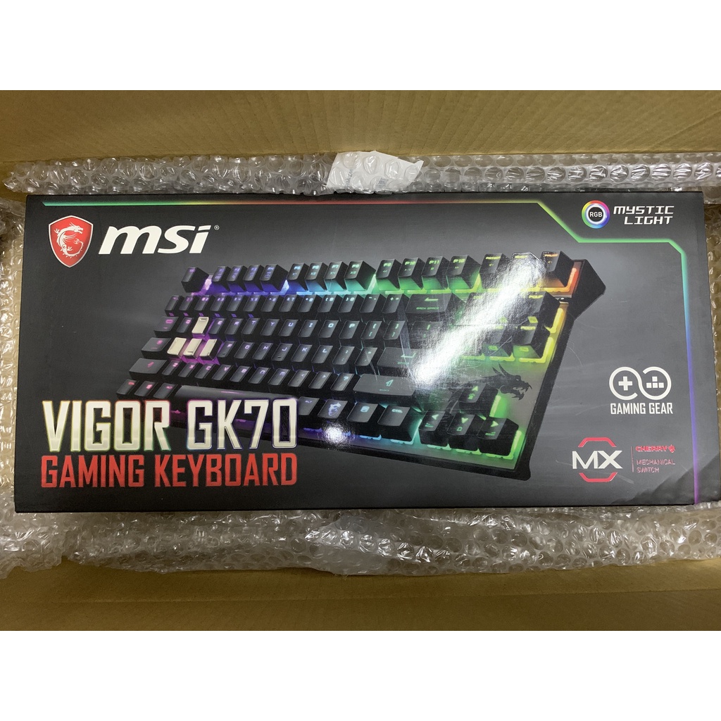MSI微星 Vigor GK70 80% 鋁蓋紅軸/有線/RGB/中文/87鍵 | 蝦皮購物