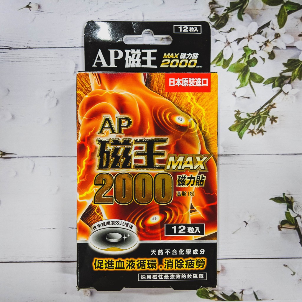 AP磁王MAX2000磁力貼12粒/盒 | 蝦皮購物