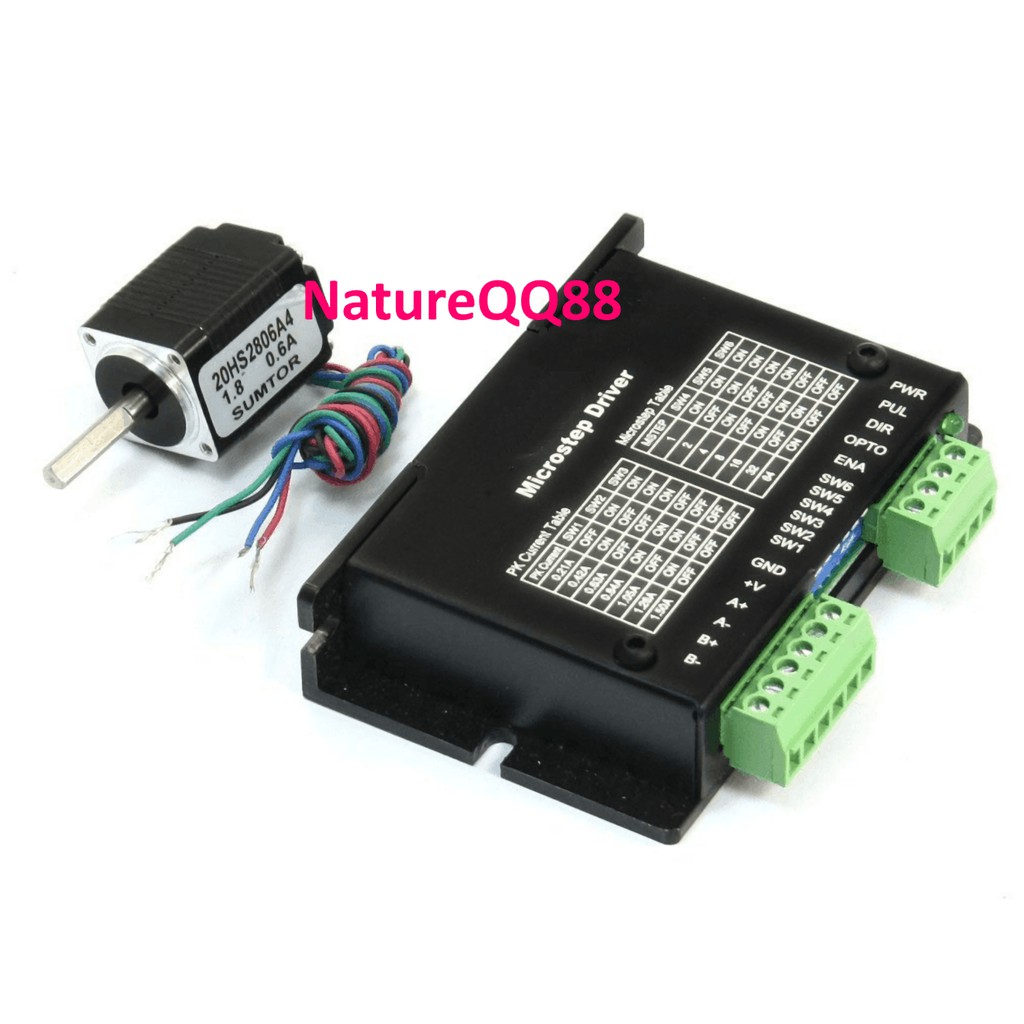 20步進馬達 迷你型 / 微型 20HS2806A4 兩相4線 含驅動器 2M415 | 蝦皮購物