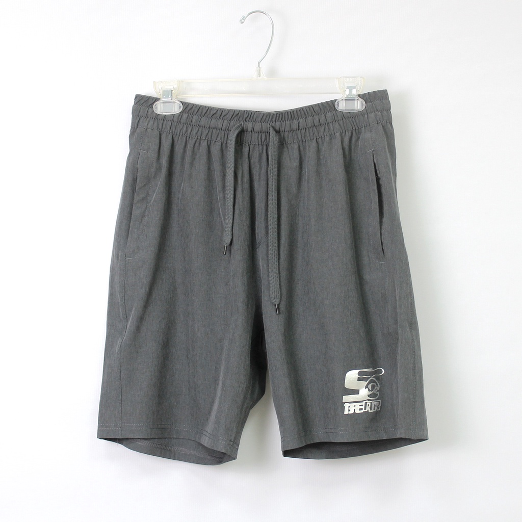 神德SIND/BearNation 男生大小尺碼Logo銀漿印花衝鋒短褲- 深灰/藍[M23780] | 蝦皮購物