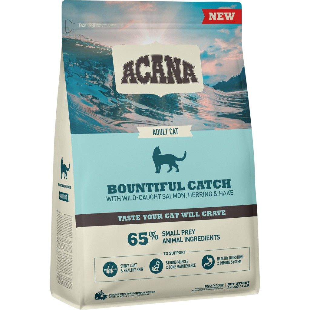 【愛肯拿 ACANA】豐盛漁獲貓低GI配方(野生鮭魚.鱈魚.虹鱒魚)340G/1.8KG 貓飼料 | 蝦皮購物