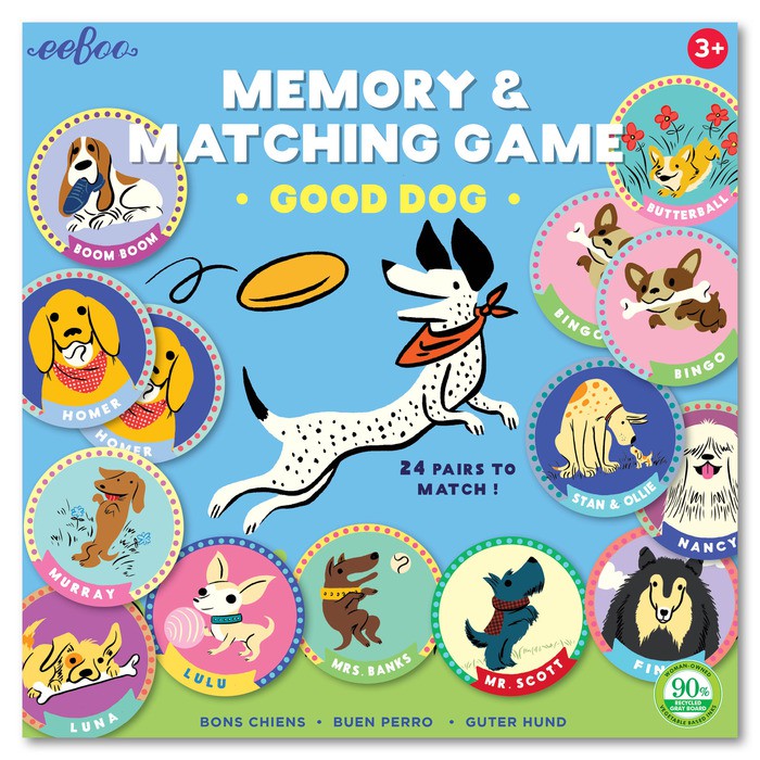 "台灣總代理" eeBoo 記憶遊戲 — Good Dog Memory Game (乖狗狗記憶遊戲) | 蝦皮購物
