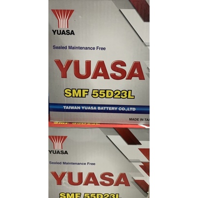 YUASA湯淺 免加水55D23L 汽車電池 (75D23L、35-60可用)其他品項同步促銷中 | 蝦皮購物
