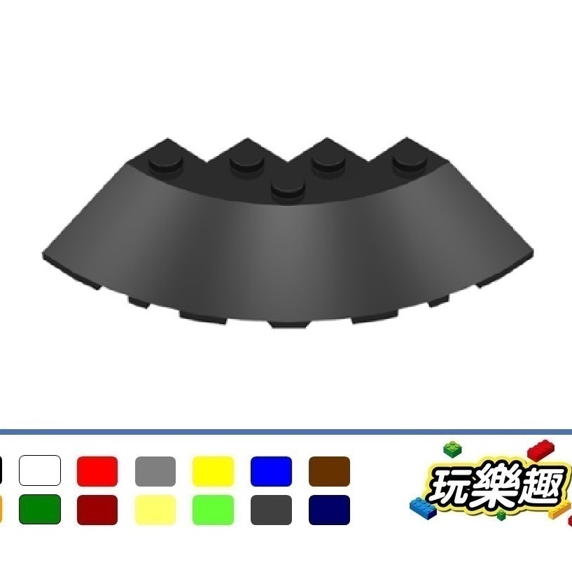 玩樂趣 LEGO樂高 95188 Brick, Round Corner 6x6 圓弧斜面磚 二手零件 2G40B-D | 蝦皮購物