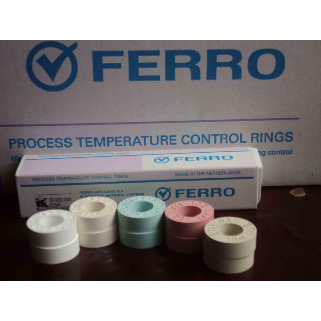 Vibrantz FERRO 陶瓷測溫環 窯爐測溫塊 福祿測溫環 高溫量測 溫度指示 氧化鋁陶瓷窯溫 | 蝦皮購物