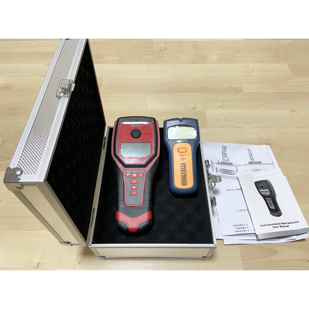 牆體探測器 電線 PVC管 水管 水泥牆 輕隔間 SEATTOOLS MET-MF120 (MD-120 MD120) | 蝦皮購物