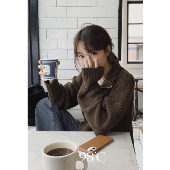 (商品在台現貨)98doci 98度c 拉鍊外套 長袖外套 翻領 直螺紋外套 毛衣外套 | 蝦皮購物