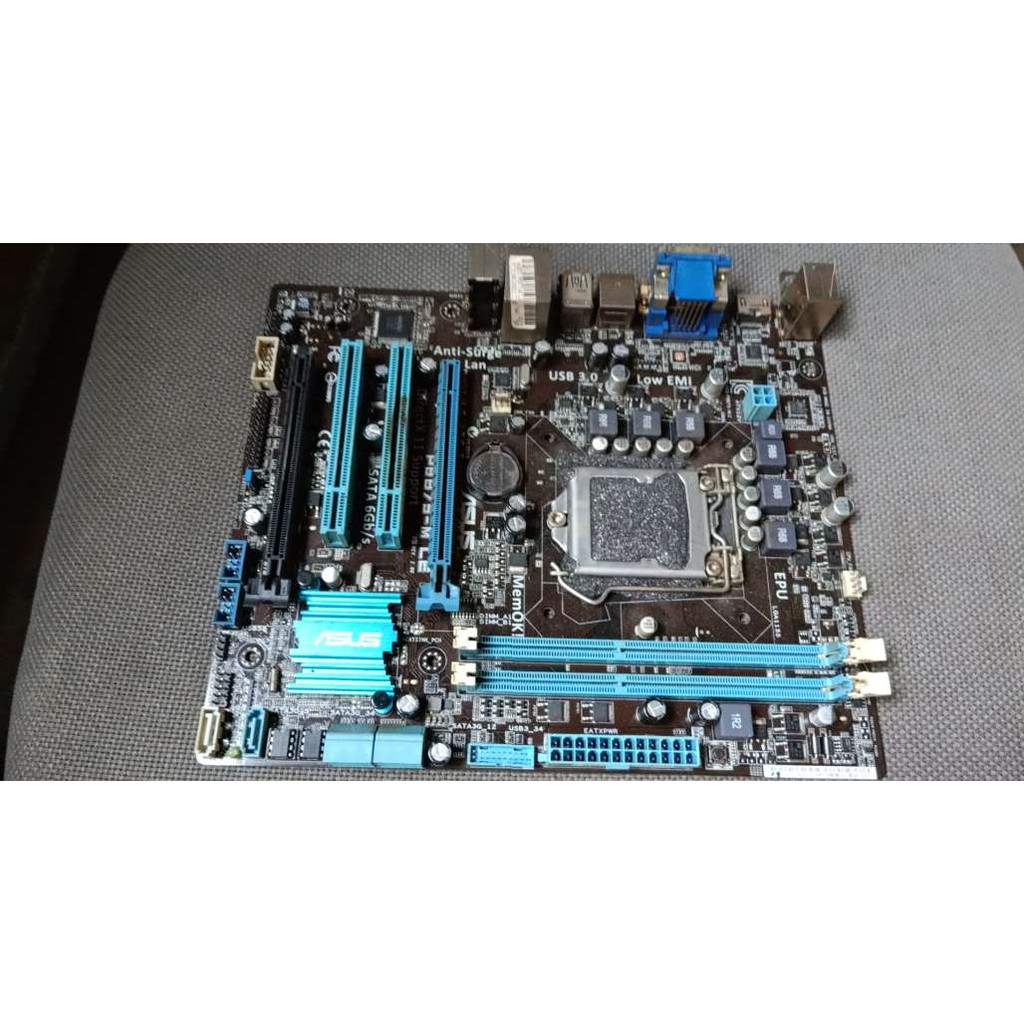 含稅 華碩 P8B75-M LE 1155 附擋版．檢測OK個人保固一個月 06M206 | 蝦皮購物