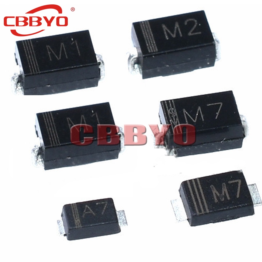 100PCS Rectifier diode M1 M4 M7 SS12 SS14 SS16 SS24 SS34 SS3 | 蝦皮購物
