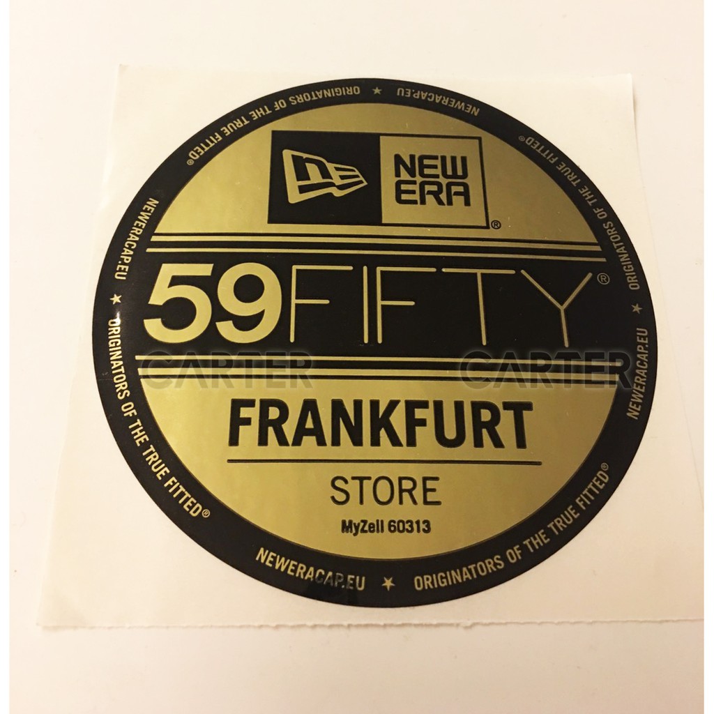 New Era Sticker Germany Frankfurt Flagship 德國法蘭克福旗艦店金色稀有貼紙 | 蝦皮購物