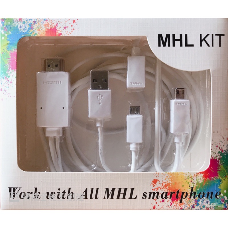 MHL KIT 轉 HDMI Android 安卓手機平板多用型轉接器 雙接頭 | 蝦皮購物