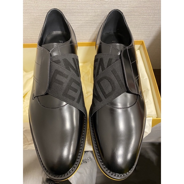 FENDI LACE-UPS Black 男士皮鞋 全新過季正品 原價28000 UK9號 | 蝦皮購物
