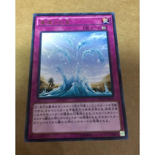 遊戲王 NECH-JP077 龍魂的幻泉 銀字 卡片 | 蝦皮購物