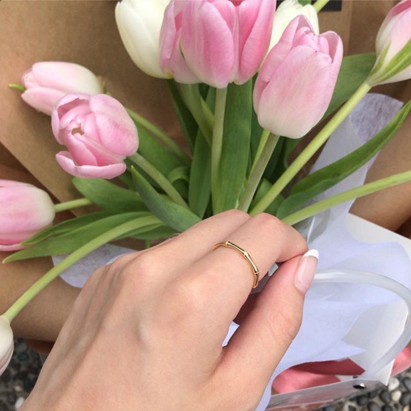 925 14kgf竹節戒指(開環） | 蝦皮購物