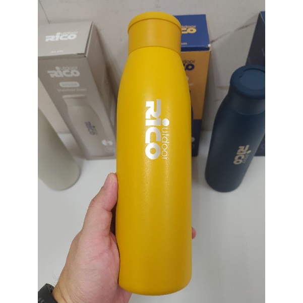 超輕量 Ricooutdoor #316 真空運動瓶 600ml 【黃色】 | 蝦皮購物